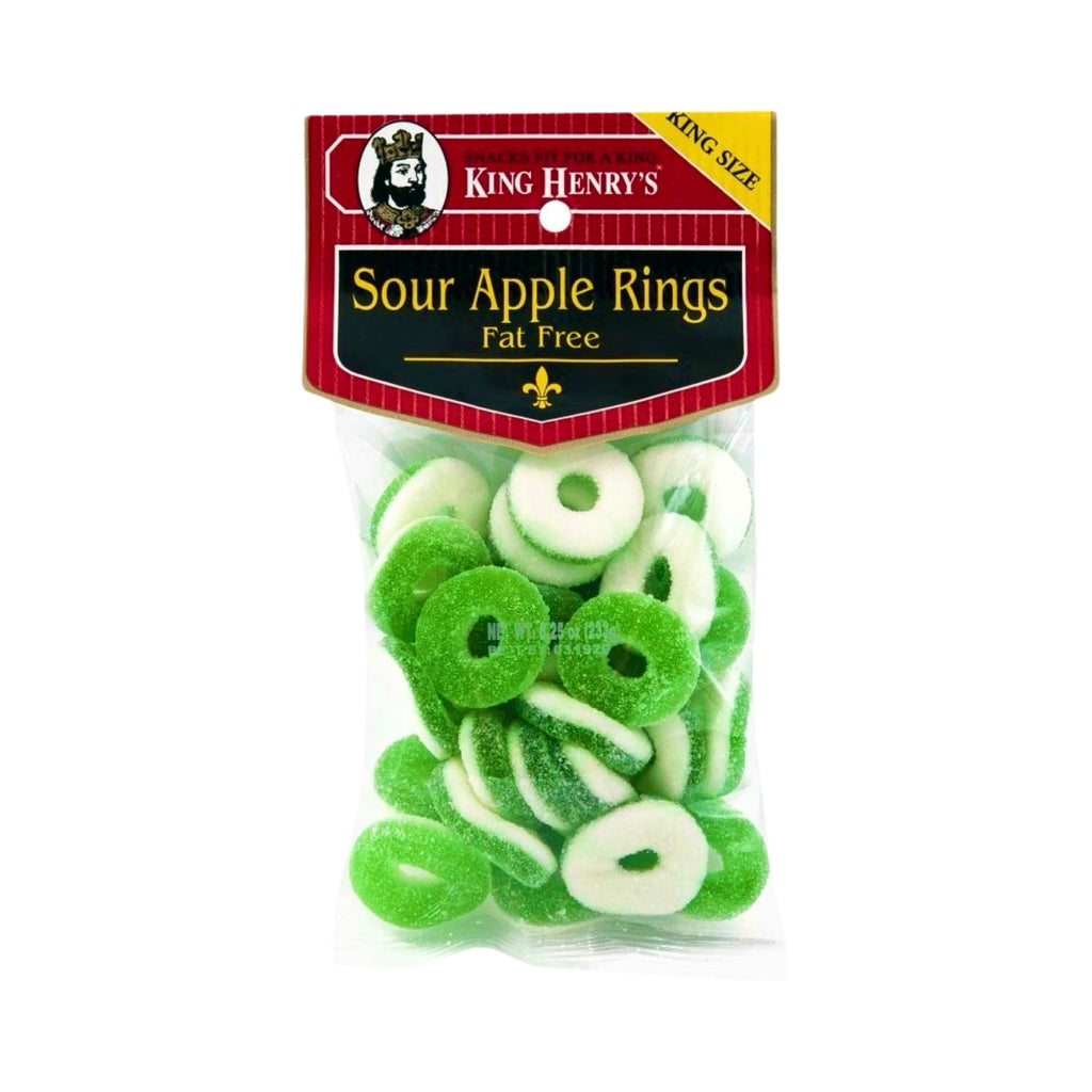 King Henry's Sour Apple Rings – Snack Rack City